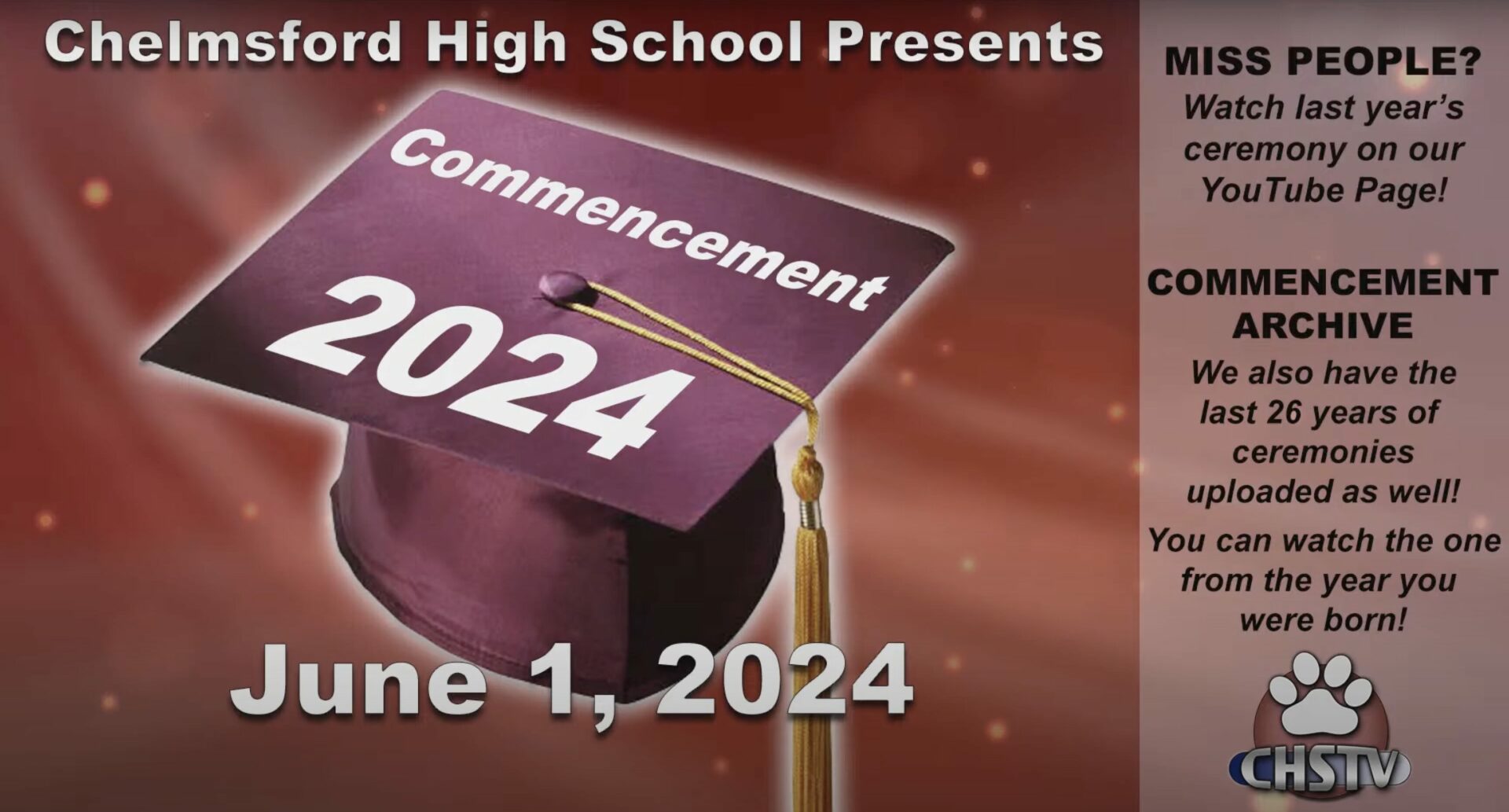 WATCH: Chelmsford High School Class of 2024 Graduation - Chelmsford ...