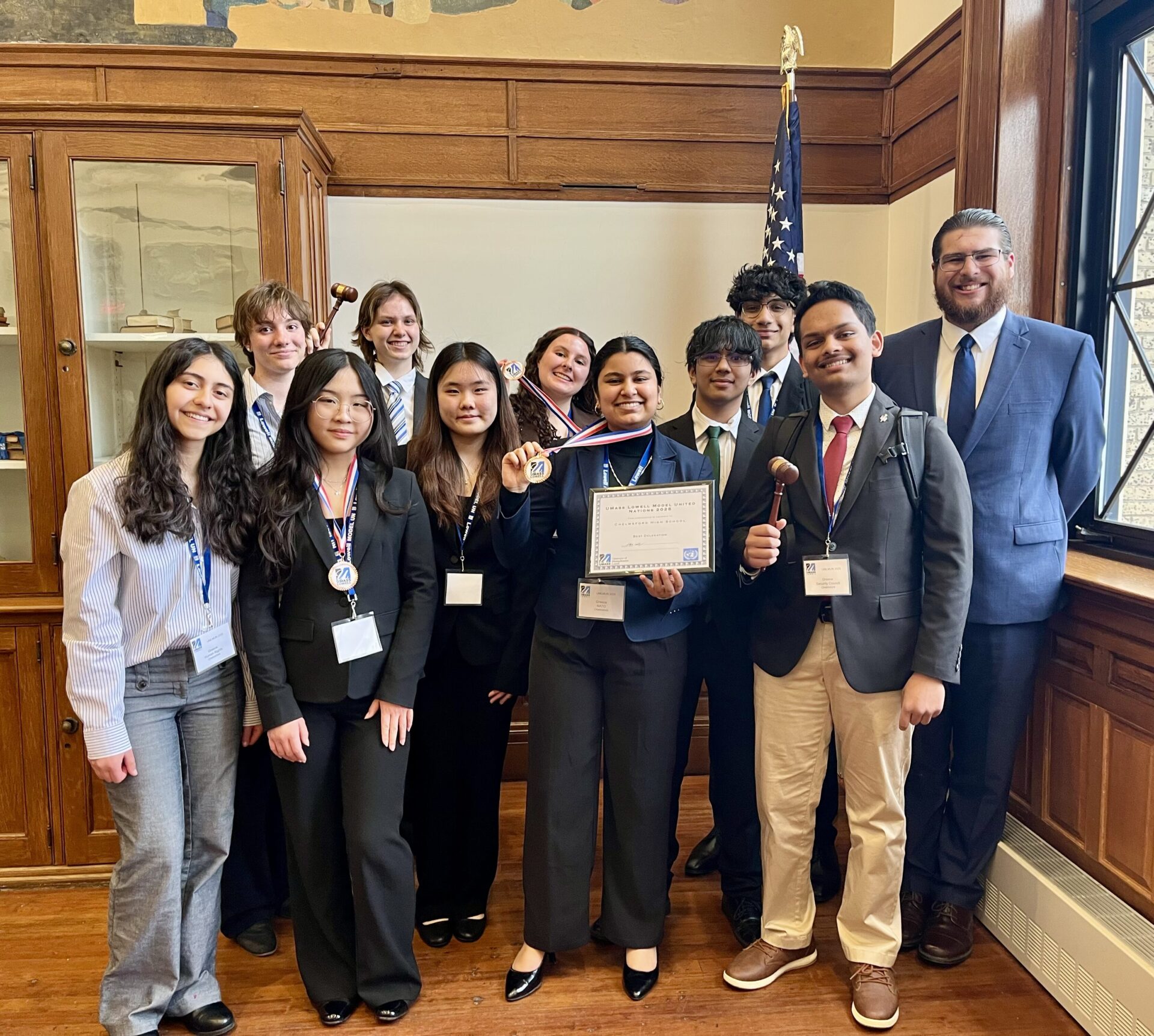 Chelmsford High delegates attend UMass Lowell Model UN - Chelmsford ...